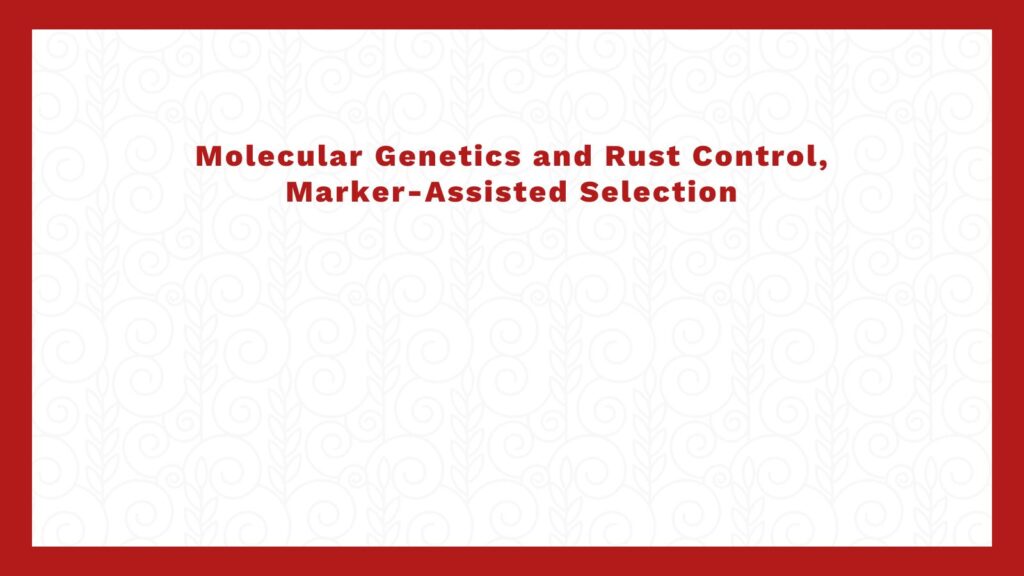 The Art and Science of Rust Pathology and Applied Plant Breeding - BGRI ...